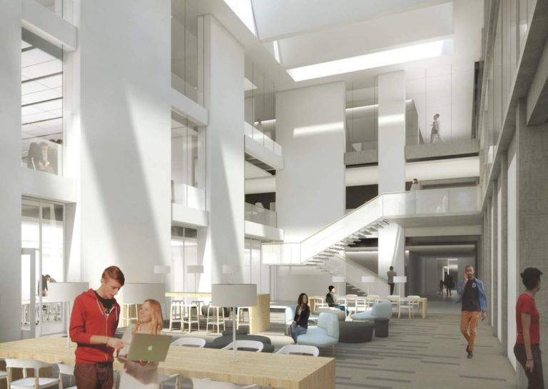Renovation of PSU Neuberger Hall Approved (images) – Next Portland