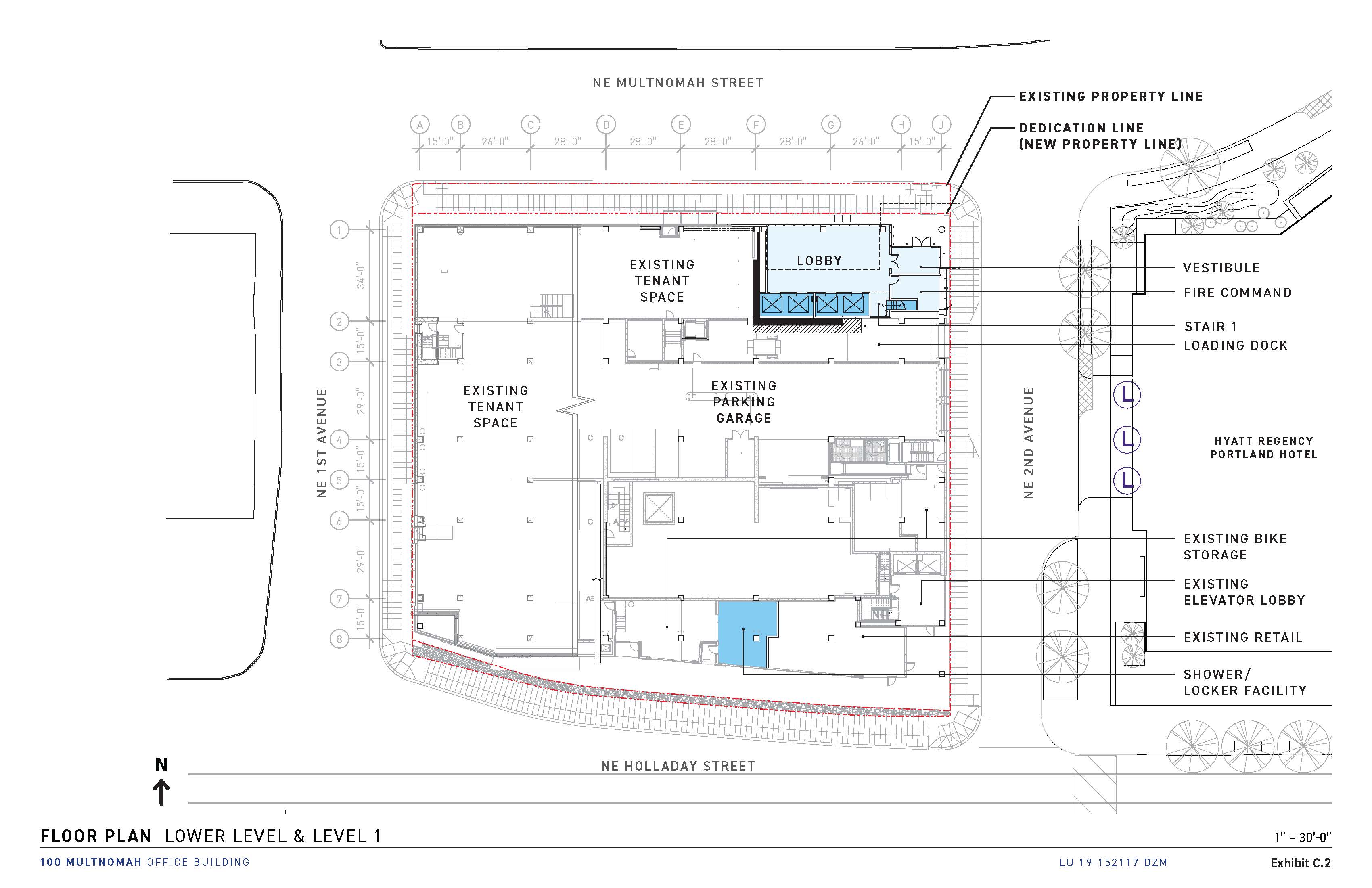 100 Multnomah Office Building Approved by Design Commission (images ...
