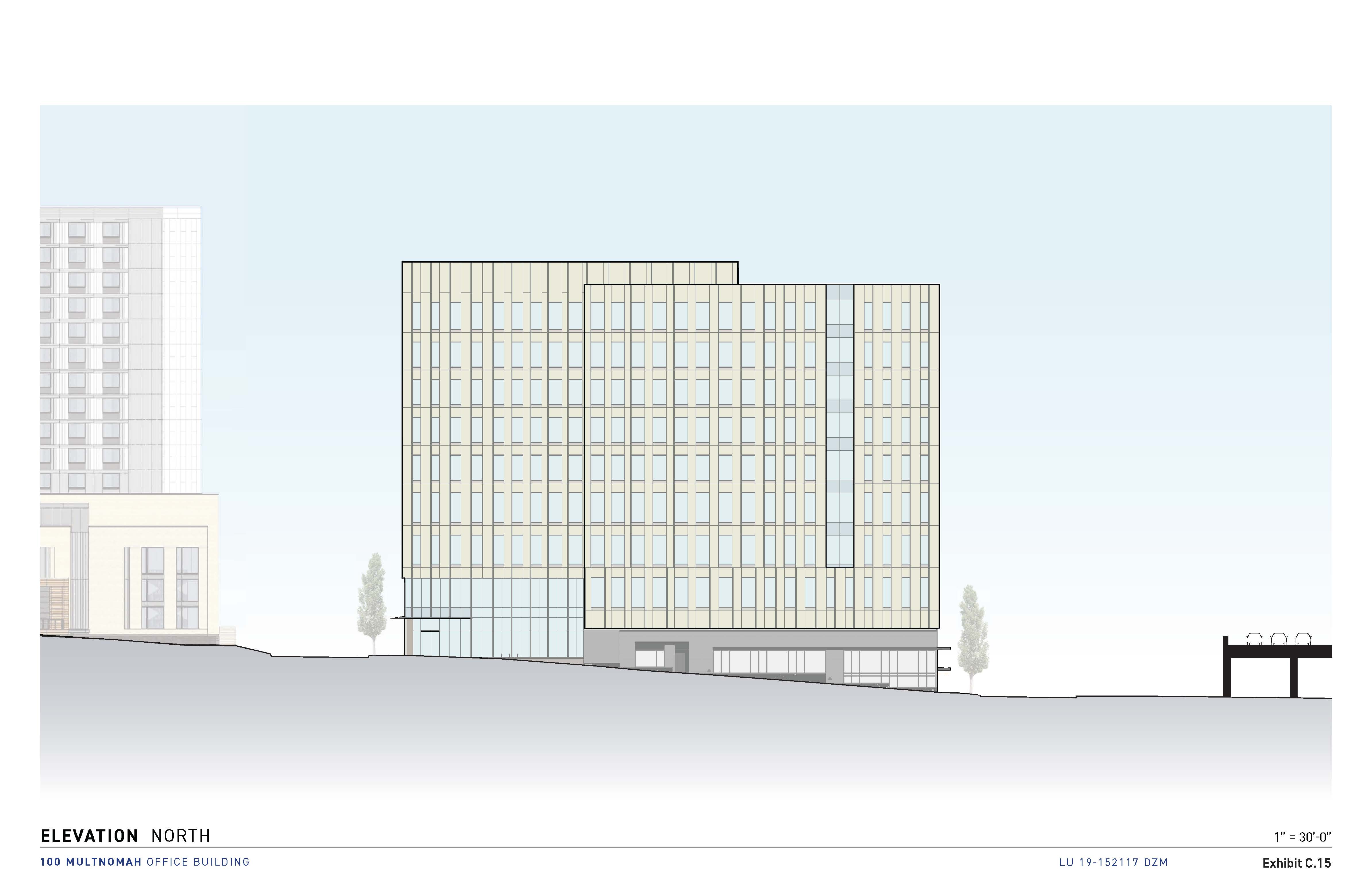 100 Multnomah Office Building Approved by Design Commission (images ...