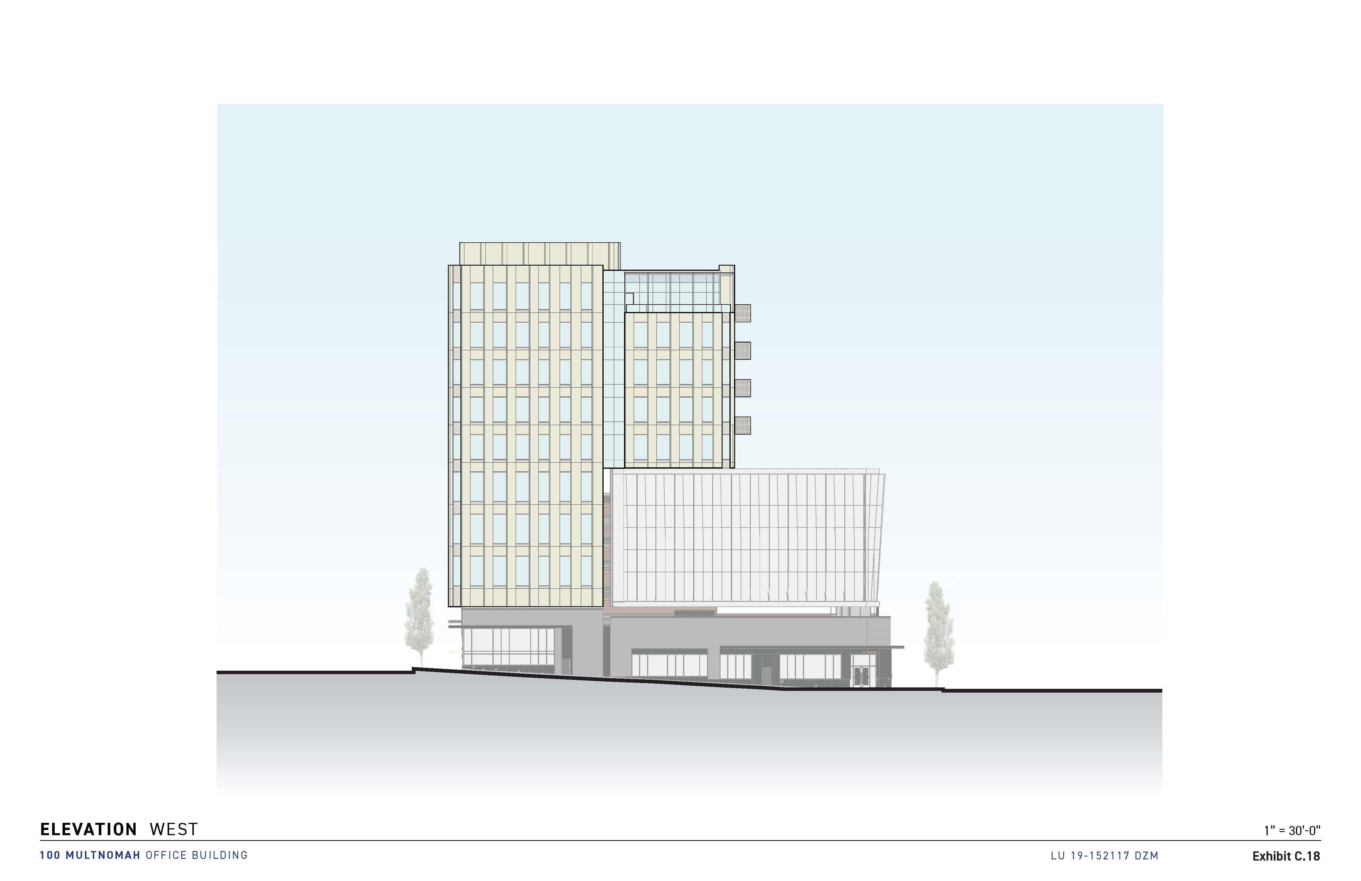 100 Multnomah Office Building Approved by Design Commission (images ...