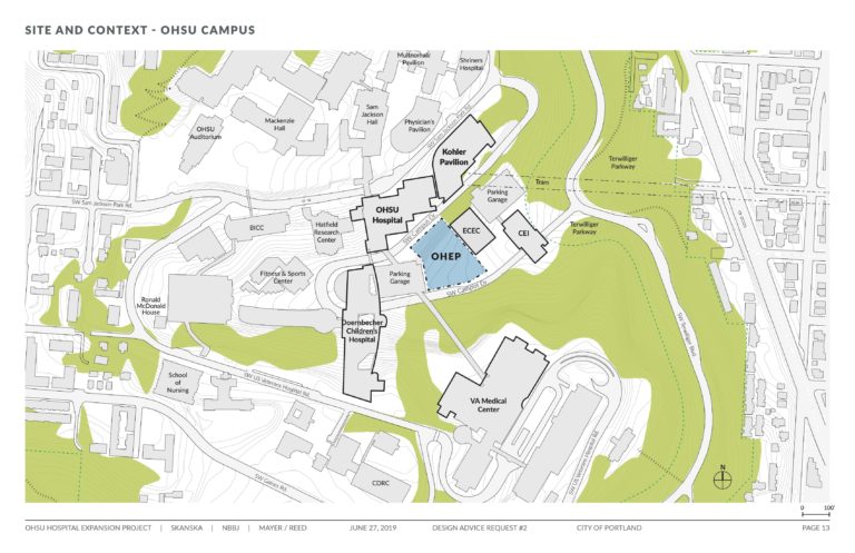 OHSU Hospital Expansion Returns in Front of Design Commission (images ...